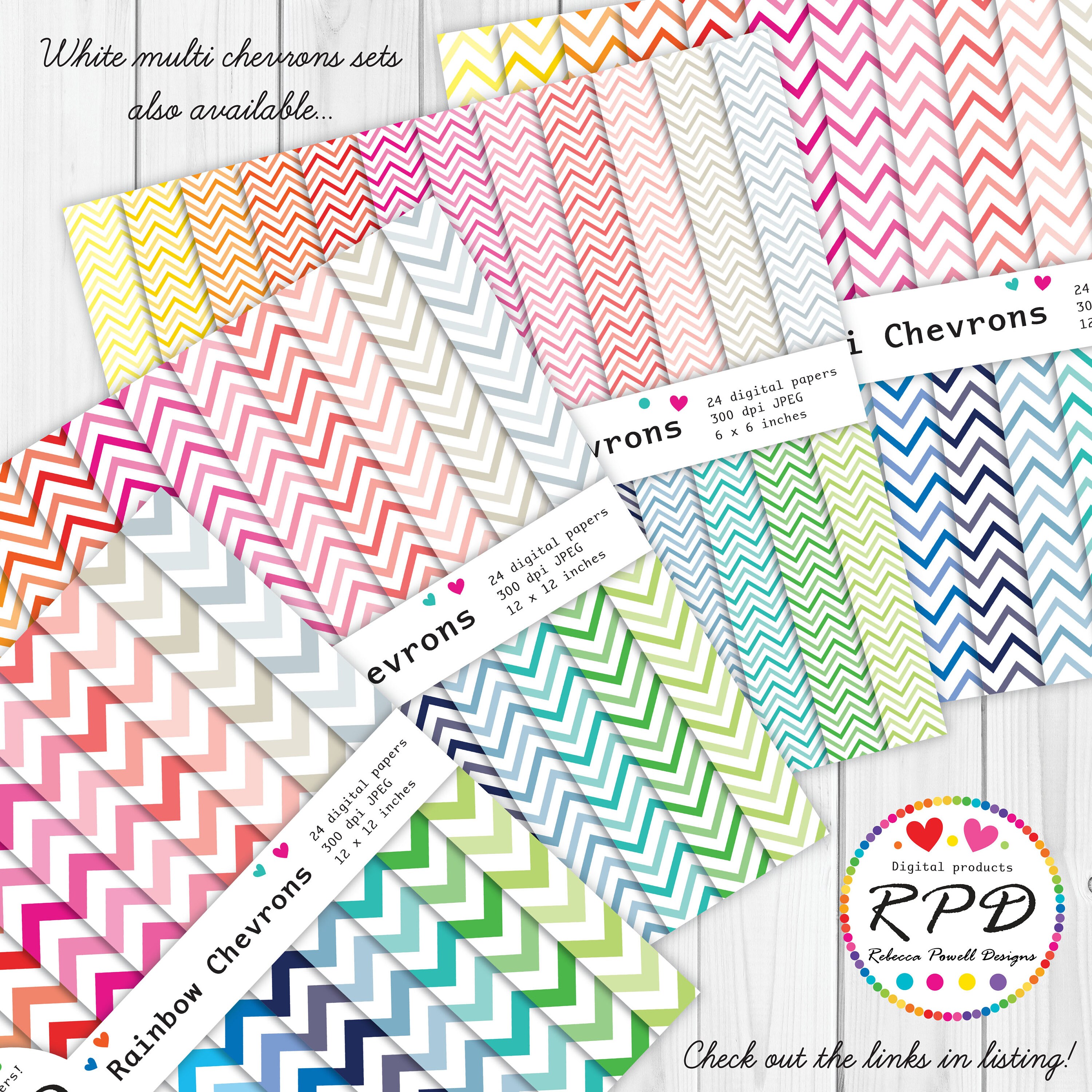Chevrons Digital Paper Seamless Pattern Chevron Stripes - Etsy