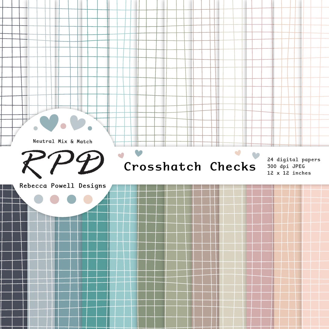 Crosshatch Pattern Seamless Digital Paper, Neutral Colours, White ...
