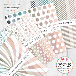 Circular Scalloped Frames Digital Clip Art Set, Vintage Style, Neutral ...