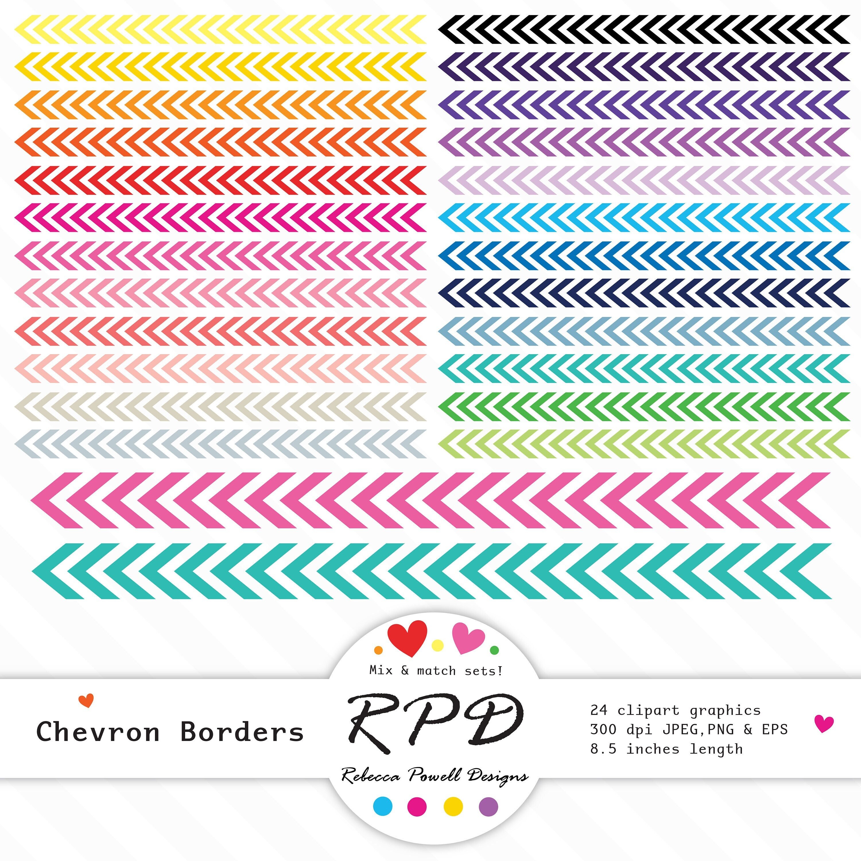 Royal Blue Chevron Border