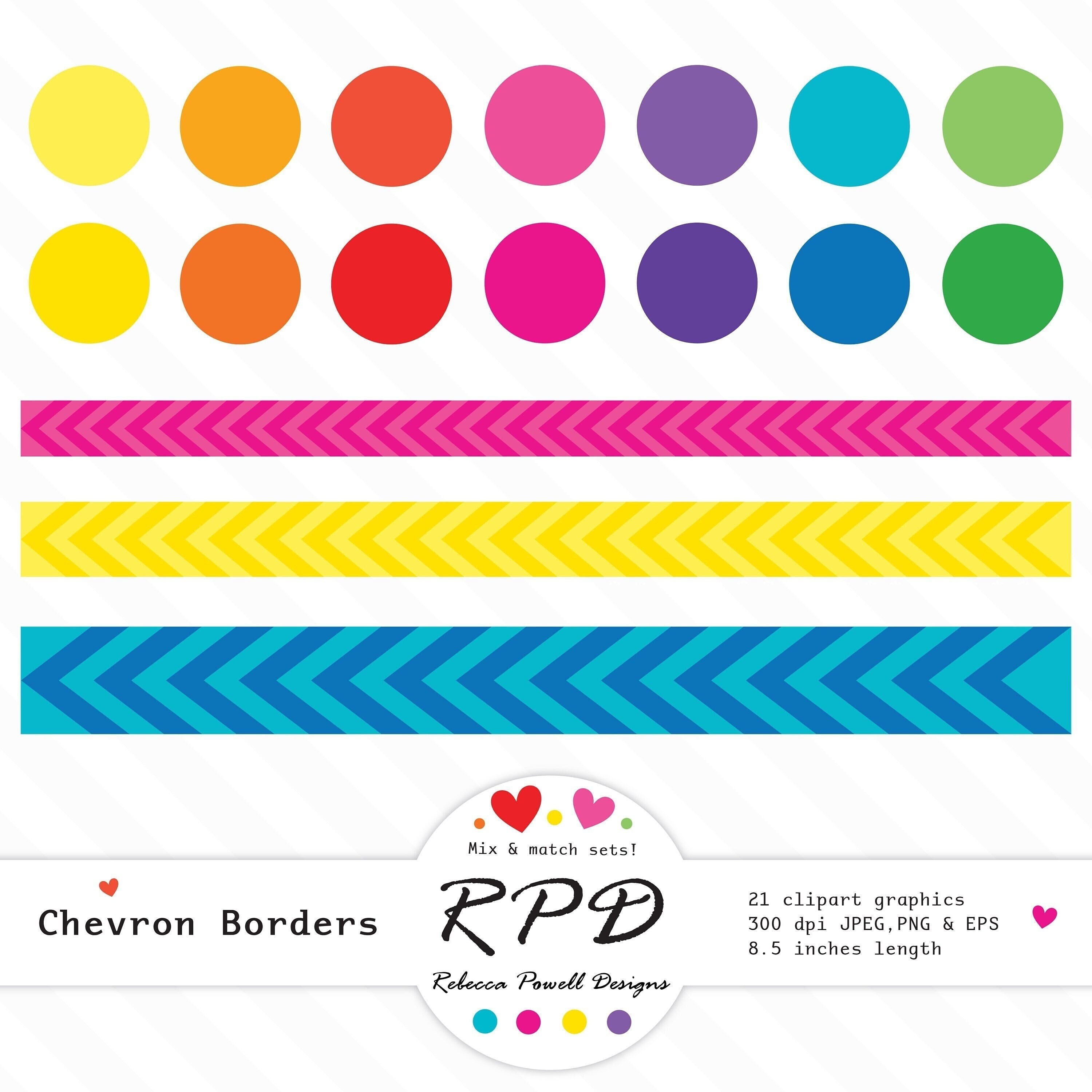 Purple Chevron Border