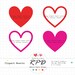 Love Hearts Digital Clip Art Set, Rainbow Colours, Png, Jpeg ...