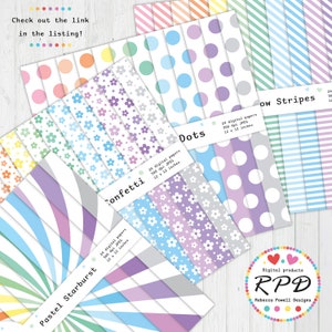 SALE Quatrefoil Digital Paper Seamless Pastel Colours - Etsy