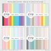 Mini Love Hearts Digital Paper Pack, Seamless Pattern, Pastel Rainbow ...
