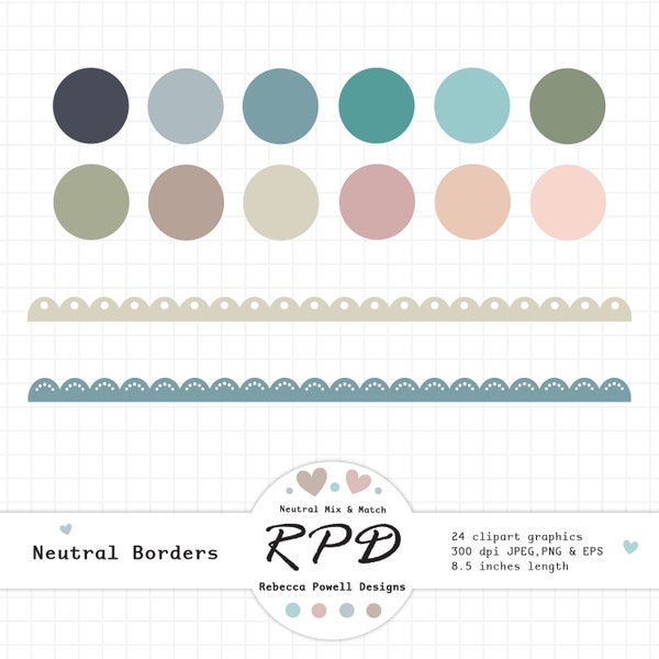 Digital Borders - Etsy