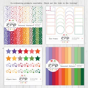 Stripes Digital Paper, Seamless Pattern, Rainbow Colours & White ...
