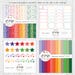 Stripes Digital Paper, Seamless Pattern, Rainbow Colours & White ...