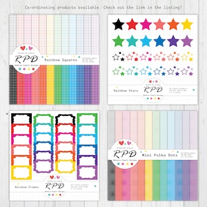Small Polka Dots Digital Paper Pack, Seamless, Multi Rainbow Colours ...