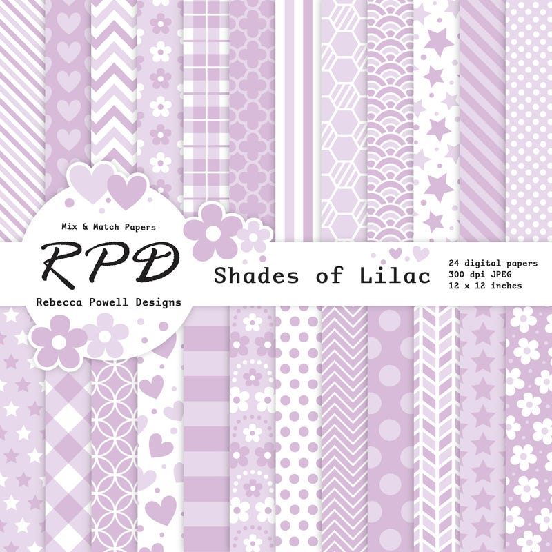 Lilac Chevron - Etsy