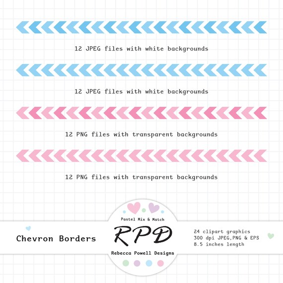 Purple Chevron Borders