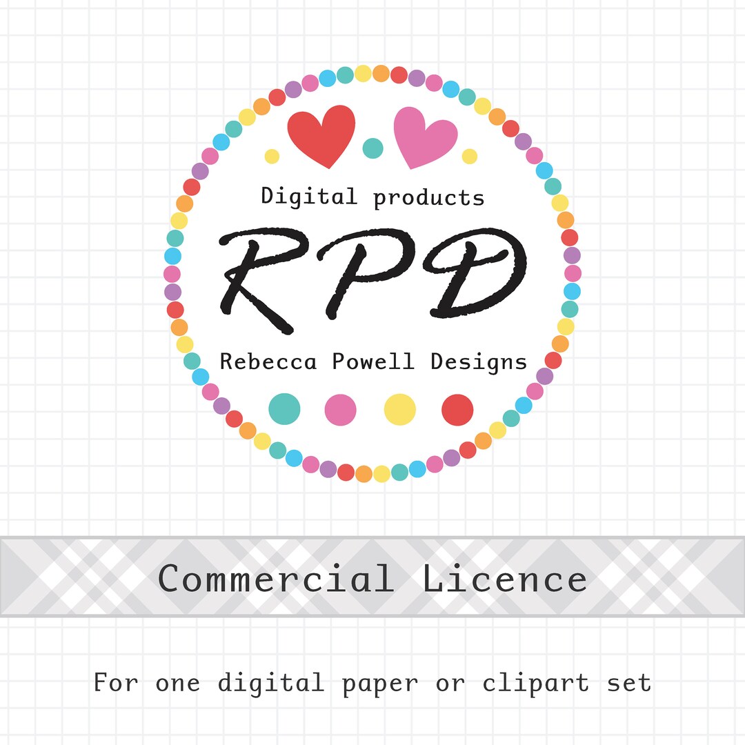 Commercial Use Licence, No Credit Required, for ONE Clipart or Paper ...