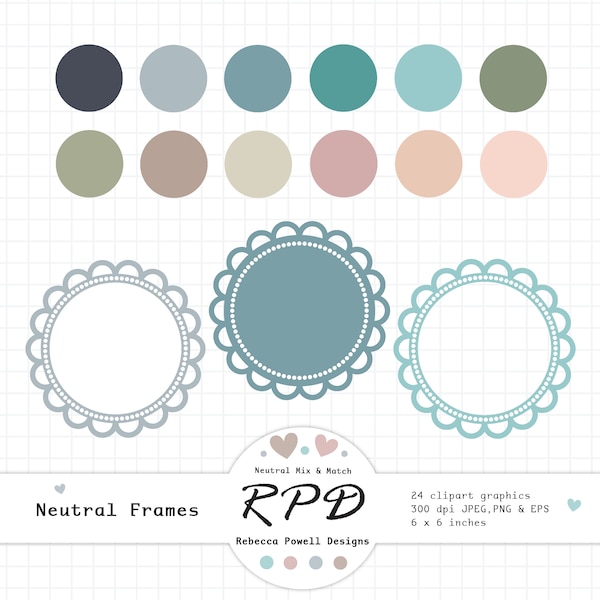 Scalloped Frames - Etsy