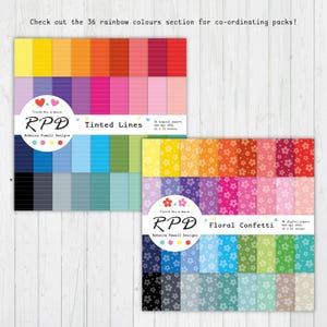Alphabet Digital Paper Pack: Rainbow ABC Seamless Patterns (12x12 Jpegs ...