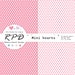 Mini Love Hearts Digital Paper Pack, Seamless Pattern, Pastel Rainbow ...