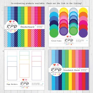 Plaid Check Seamless Pattern Digital Paper, Tinted Rainbow Colours ...