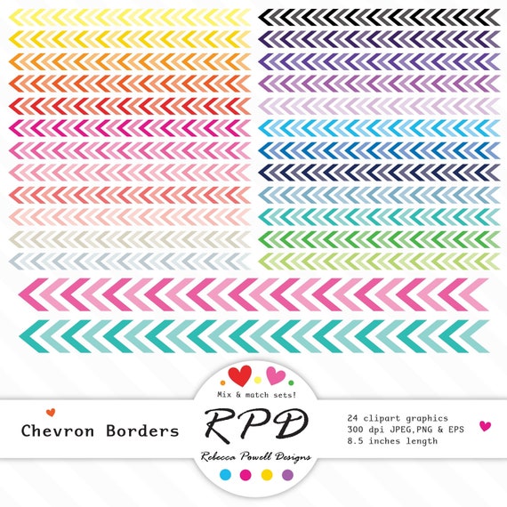 Pink Chevron Border Clip Art