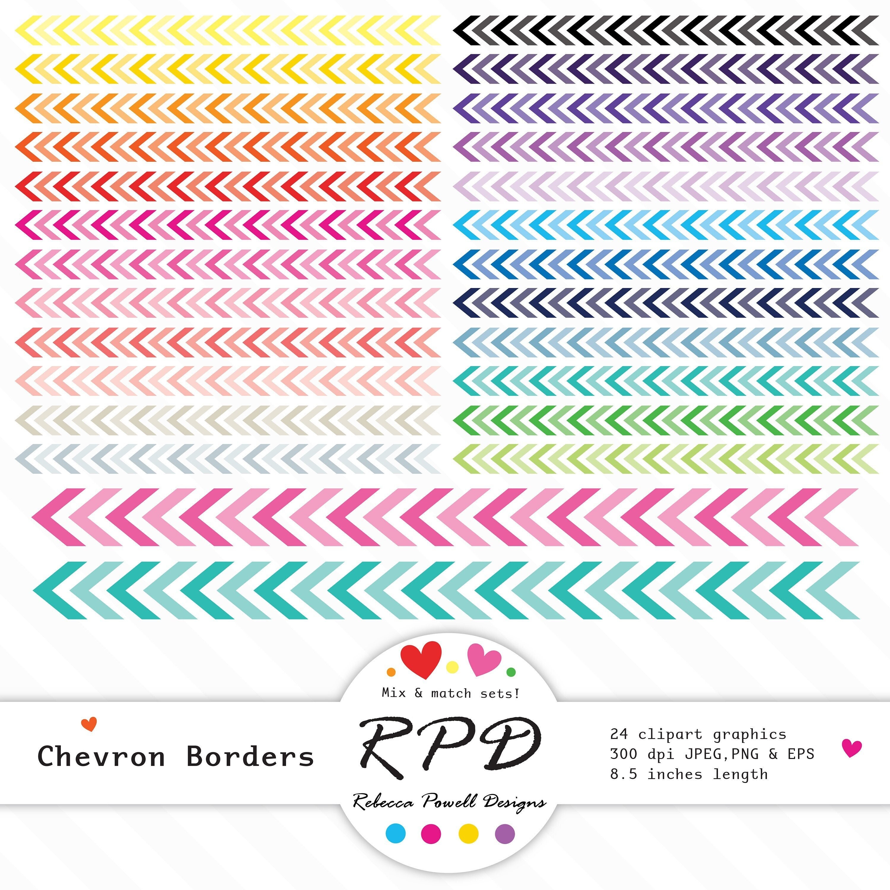 Pink Chevron Borders