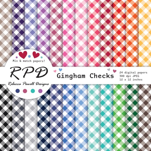 Gingham Rainbow Plaid Background Digital Paper Tartan - Etsy