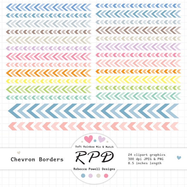 Chevron Borders - Etsy