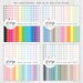 Plaid Check Seamless Pattern Digital Paper, Tinted Rainbow Colours ...