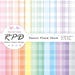Plaid Pattern Seamless Digital Paper, Pastel Colours & White, Scrapbook ...