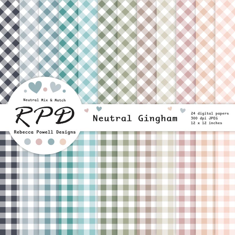 Gingham Paper - Etsy