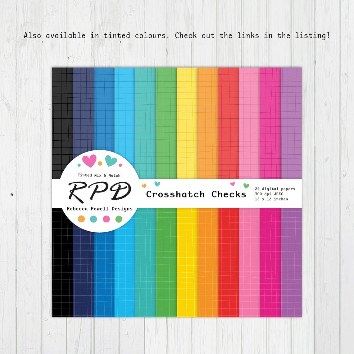 Crosshatch Pattern Seamless Digital Paper, Pastel Colours, White ...