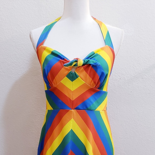 Rainbow Dress - Etsy