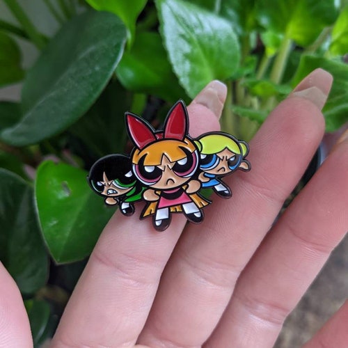 Spooky Season Powerpuff Girls Witch Enamel Pin - Etsy