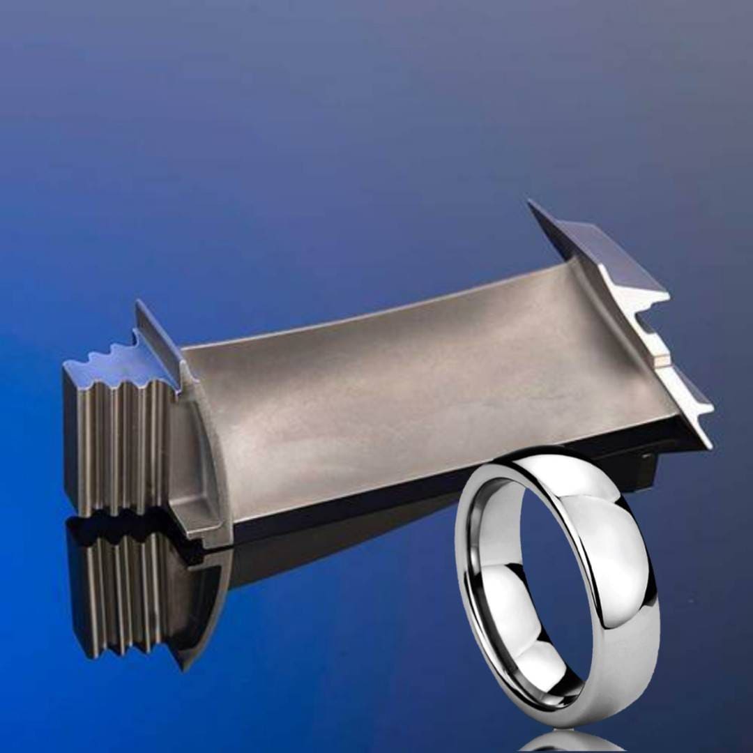 F 16 Fighter Jet Engine Ring Made From a Titanium Turbine - Etsy