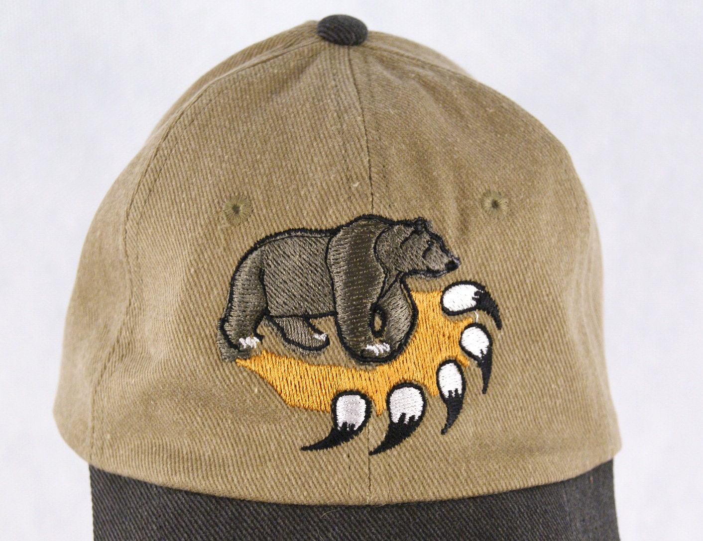 Bear Hat, Bear Paw Cap, Personalized Hat, Personalized Cap ...