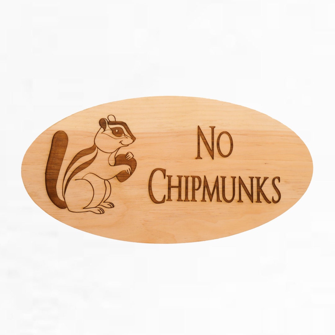 Chipmunks Sign, Personalized With Your Text, Cute Chipmunk, Animal Sign ...