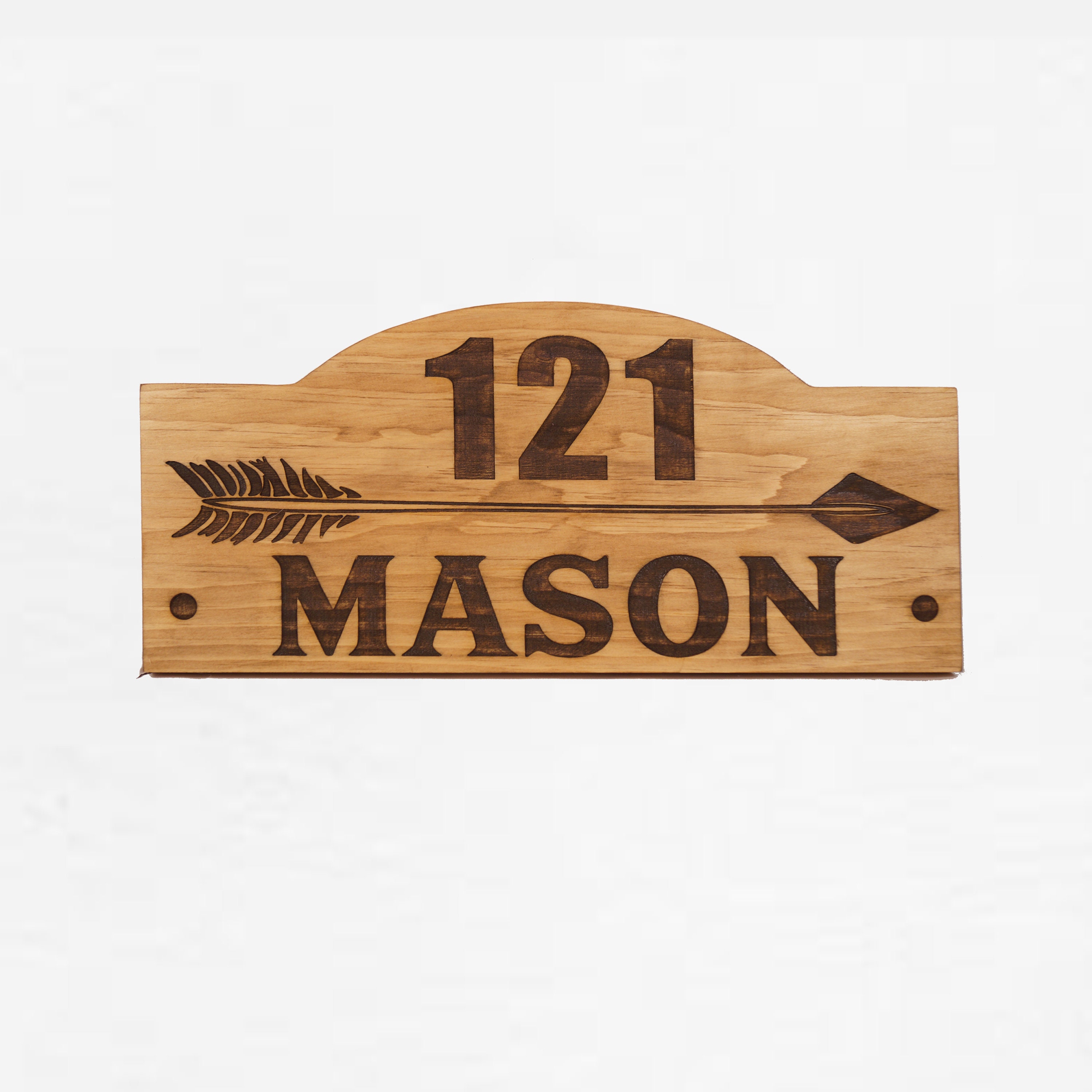 Personalized House Number Sign, Arrow House Number Sign, Exterior or ...