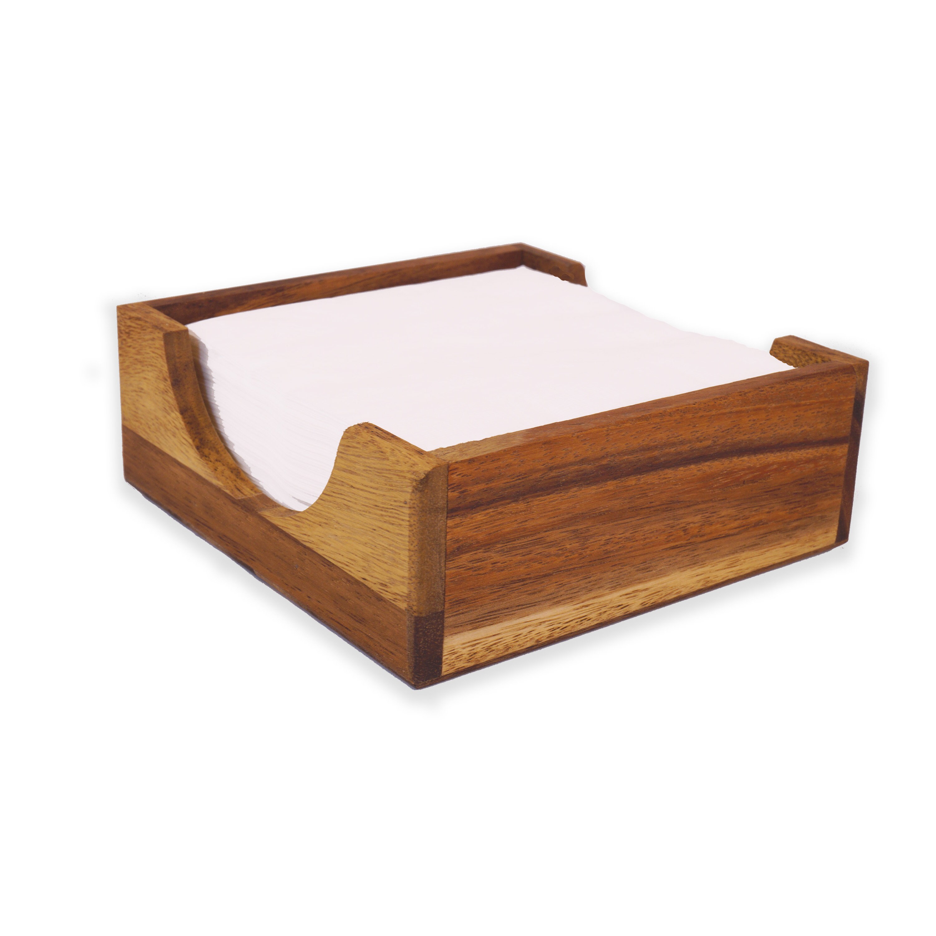 Napkin Tray, Paper Napkin holder, Acacia Wood Napkin Box, Napkin ...