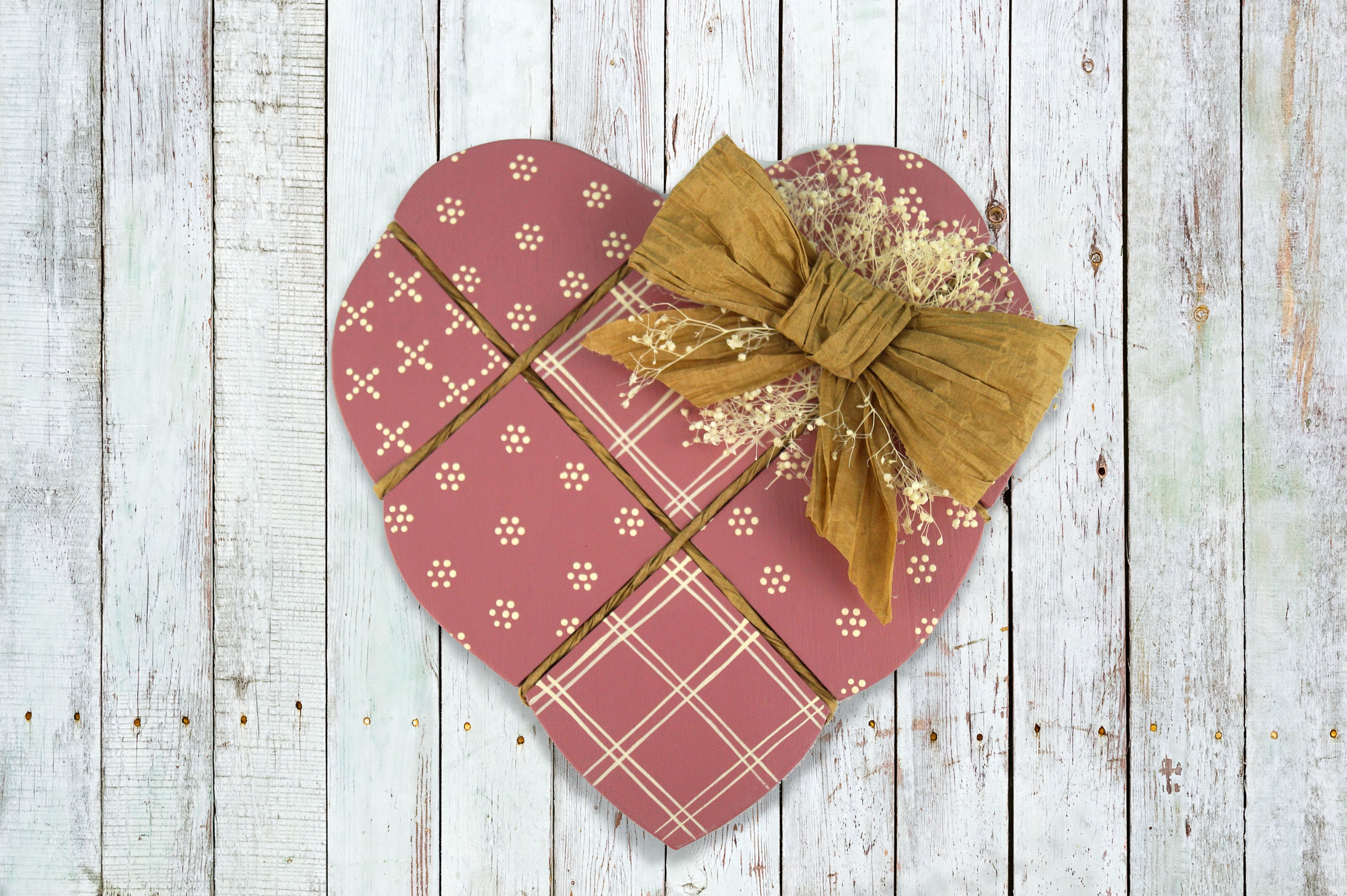 Country Heart, Heart Wall Hanging, Farmhouse Decor, Rose Heart, Gift ...