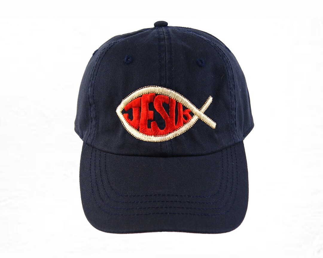 Jesus Fish Hat, Jesus Hat, Christian Fish, Personalized Hat ...