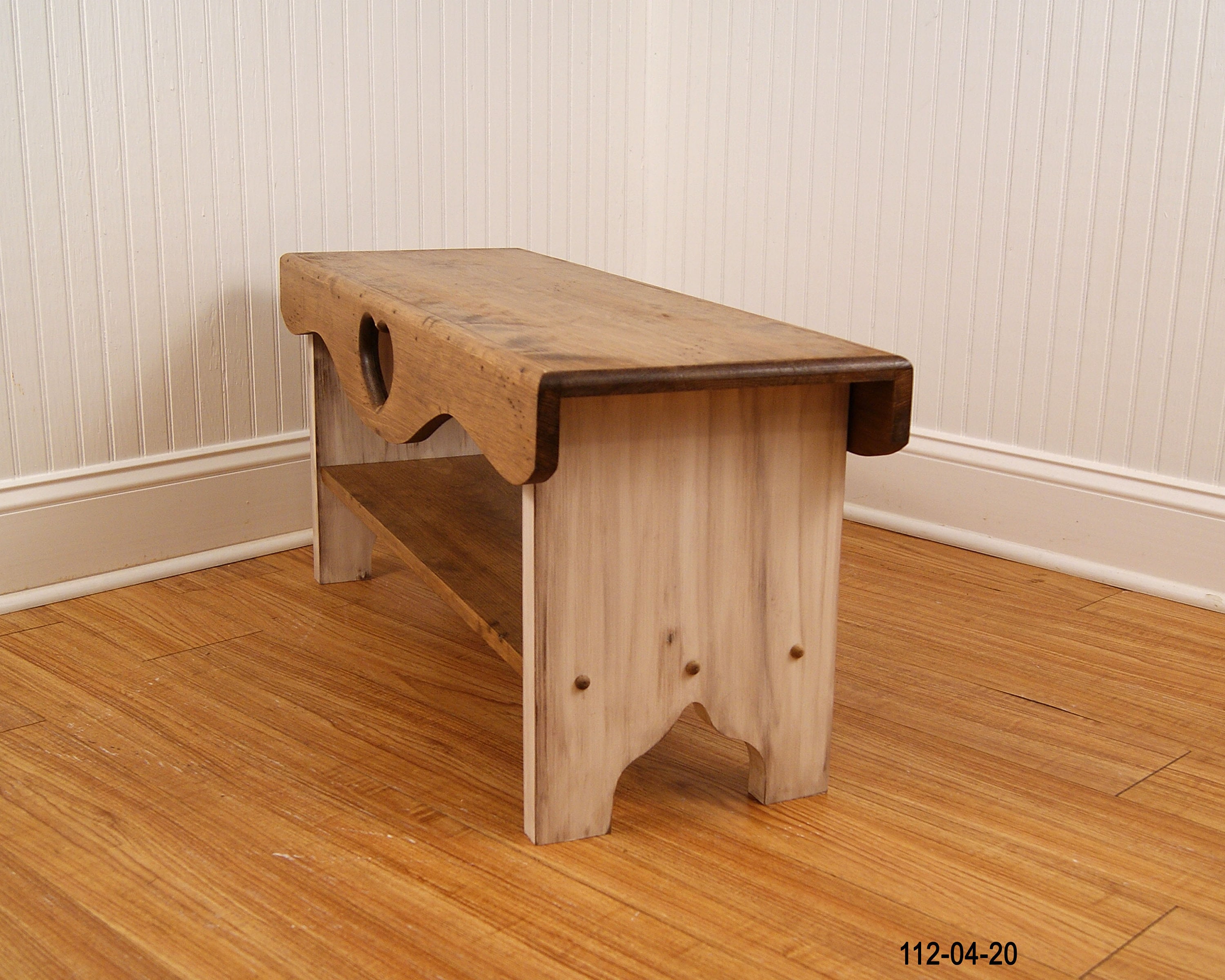 Bedroom Bench, Farmhouse Bench,Shaker Bench, Heart Bench, Bench with ...
