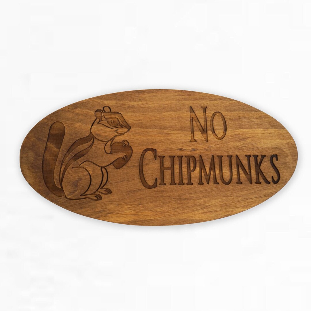 Chipmunks Sign, Personalized With Your Text, Cute Chipmunk, Animal Sign ...