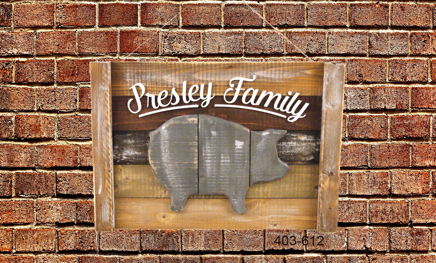 Pig Decor, Personalized Pig, Reclaimed Wood Wall Hanging, Interior Wall ...