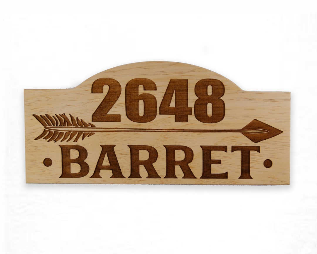 Personalized House Sign, House Number Sign, Last Name House Sign ...