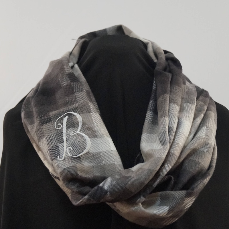 Monogrammed Scarf - Etsy