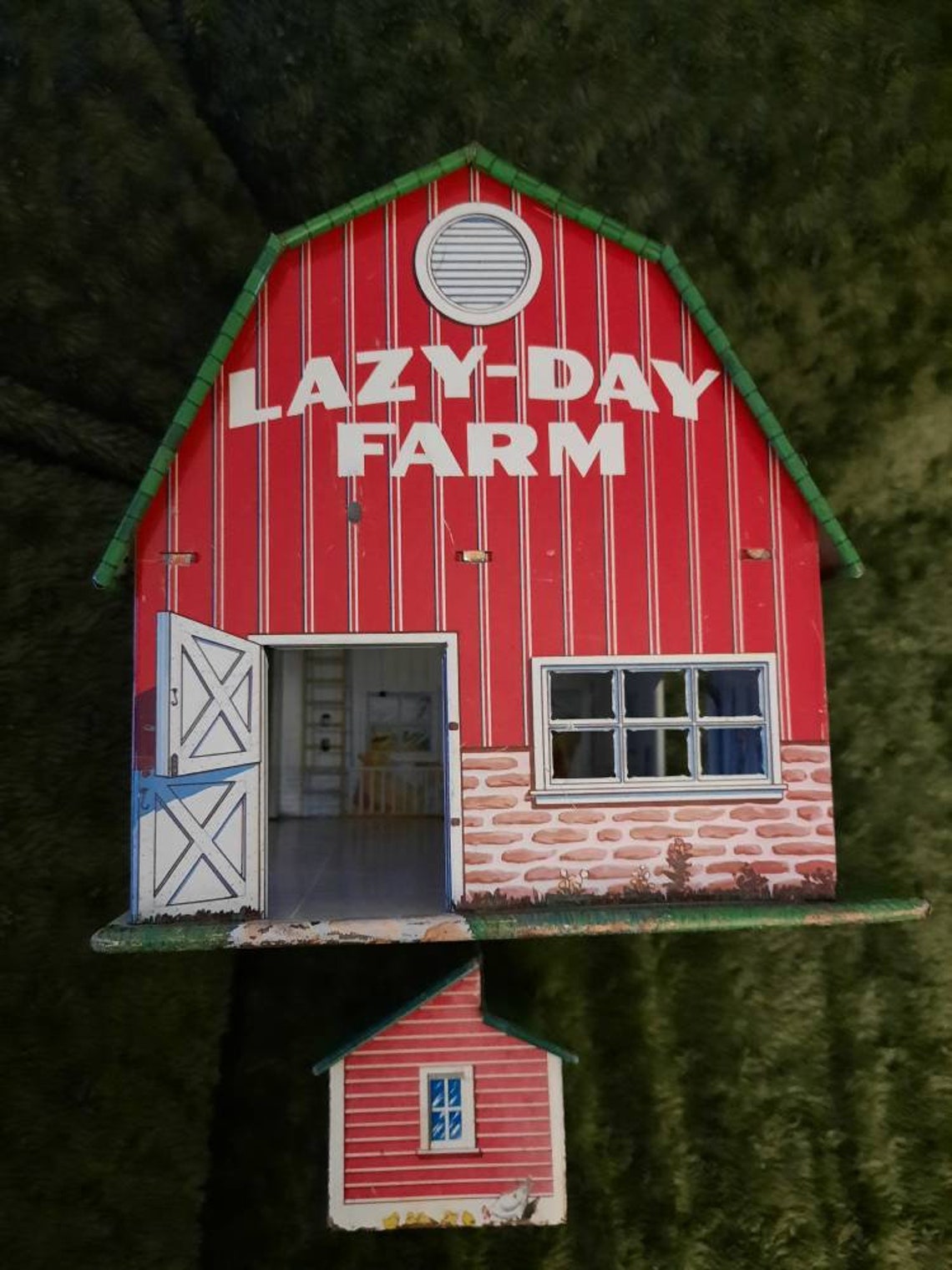 Marx Lazy-day Farm Tin Toy Barn and matching Chicken Coop | Etsy