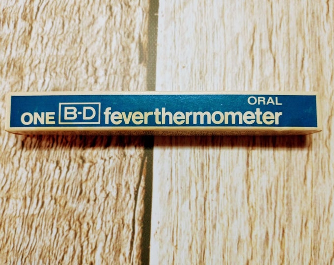 Vintage B-D Fever Thermometer, Made in the USA, Oral Mercury ...