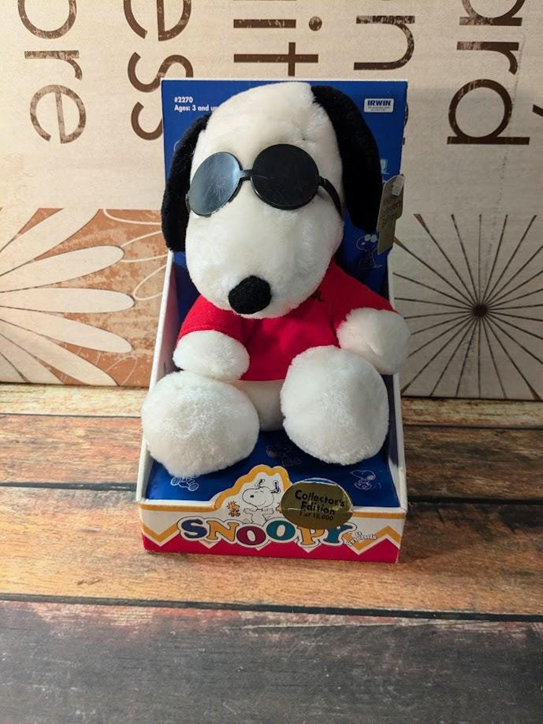 Collectors Edition Snoopy Joe Cool Plushie - Etsy