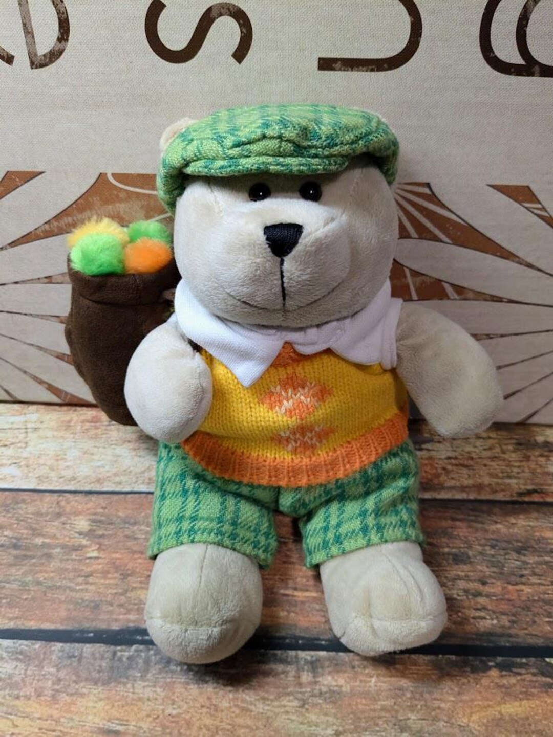 Starbucks 50th Edition "bearista" Bear Collection Plush Golfing Bear ...