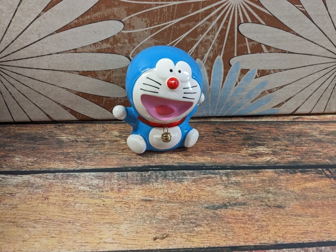 Vintage Doraemon Anime Piggy Bank, Collectible Anime, Robot Cat, 4 Inch ...
