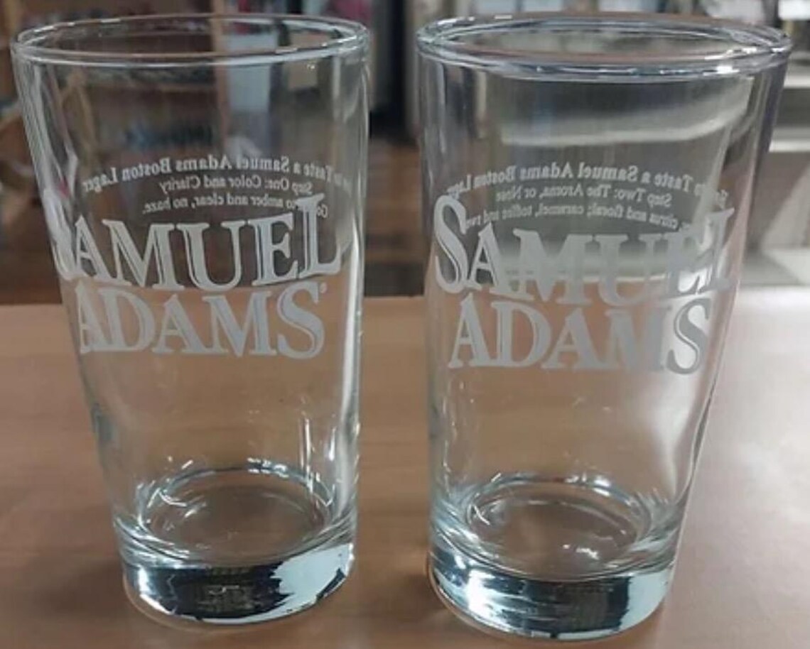 Samuel Adams Boston Lager Set of 2 Taster Beer Glasses 2011 - Etsy