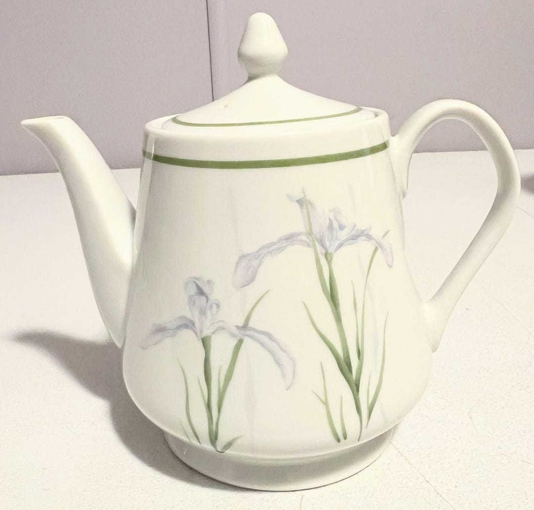Corning SHADOW IRIS Teapot Robinson Design Group Porcelain 5 Cup ...
