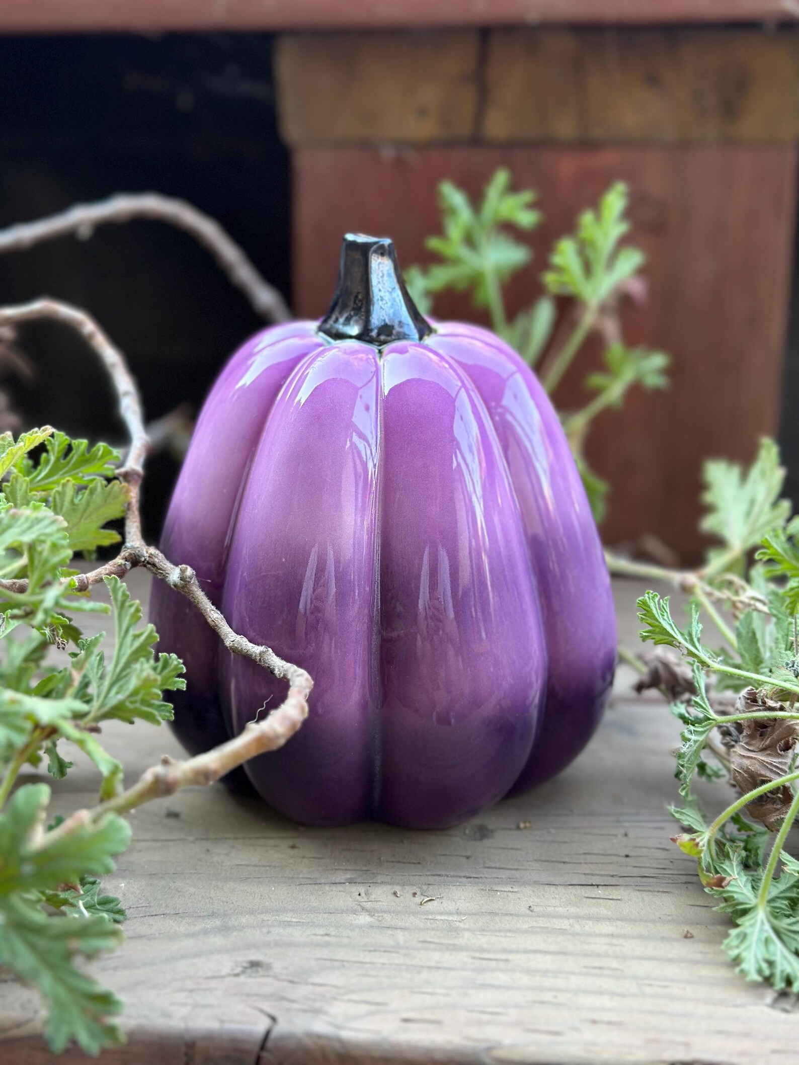 Ceramic Halloween Pumpkin Set: Halloween Table Decor - Etsy