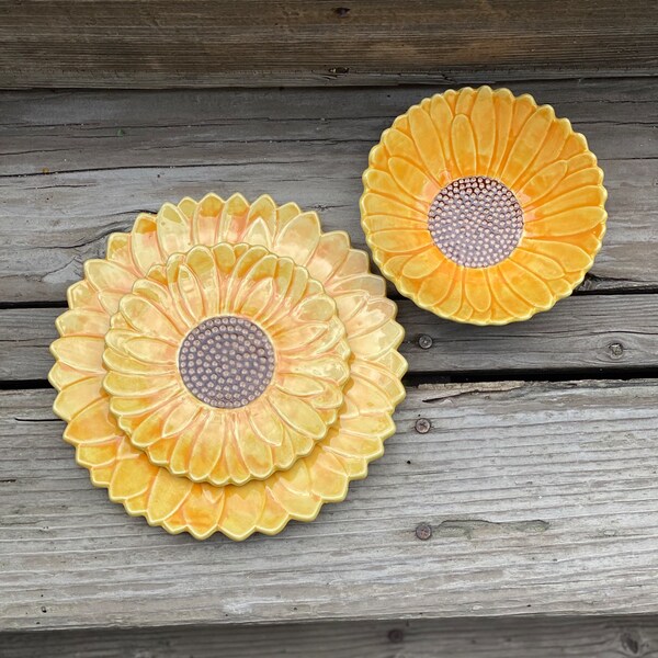 Sunflower Plate - Etsy